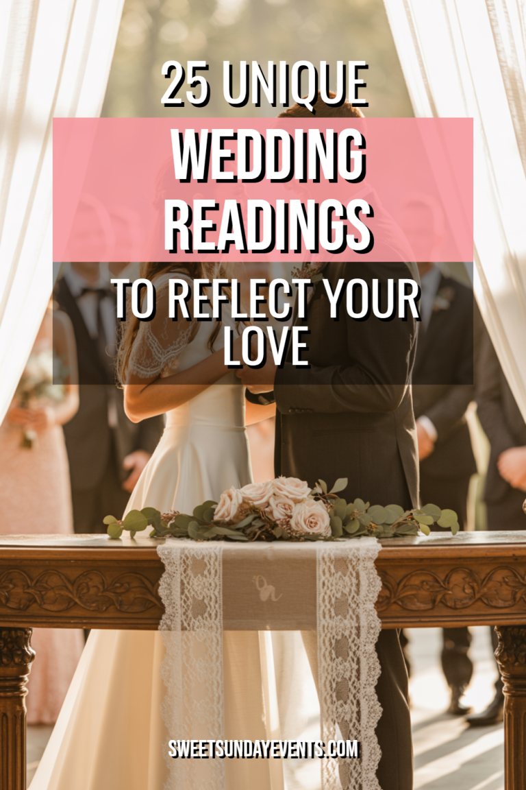 25 Unique Wedding Readings to Reflect Your Love